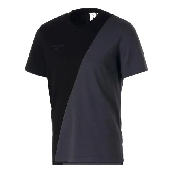 PUMA Casual T-shirt 'black - Black/grey
