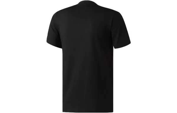 Adidas Adi Slgn Tee Alphabet Printing Casual Round Neck Short Sleeve Black
