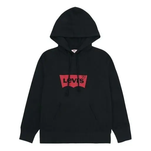 LEVI'S Alphabet Logo Hoodie - Black