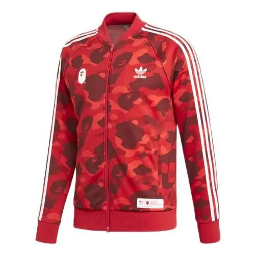 Adidas Bape X Adicolor Track Jacket - Raw Red
