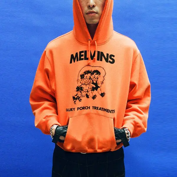 Supreme X Melvins Hooded Sweatshirt - Orange/black