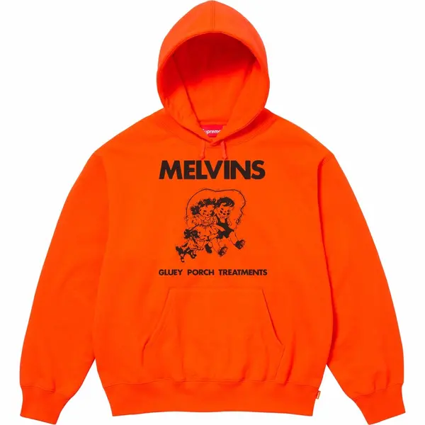 Supreme X Melvins Hooded Sweatshirt - Orange/black