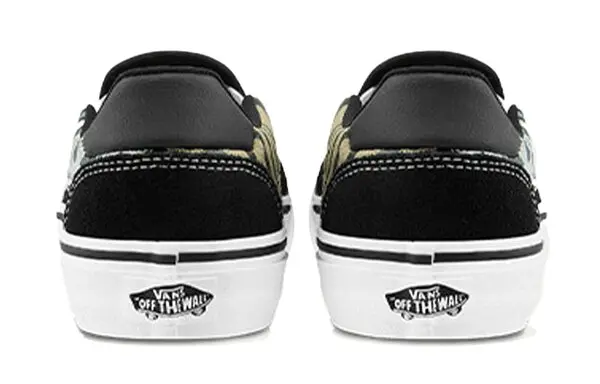 VANS Slip-on Leopard Print Casual Shoes - Black/leopard