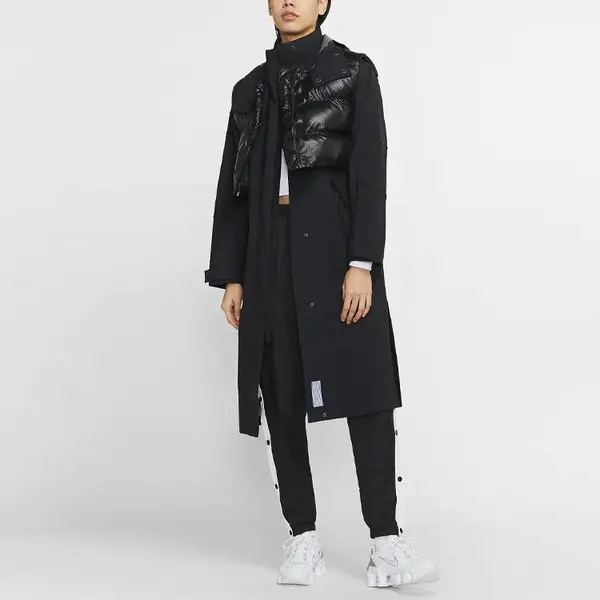 Nike City Ready Puffer Vest And Longline Jacket Hybrid