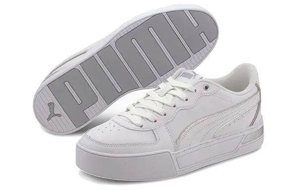 PUMA Skye Metallic Sneakers - White/grey