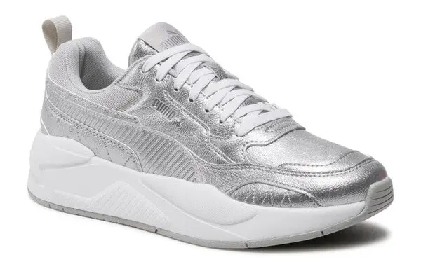 PUMA X-ray2 Square Metallic Tum Sneakers - Silver/white