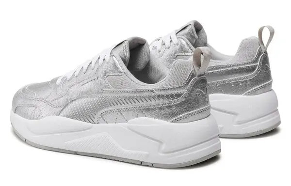 PUMA X-ray2 Square Metallic Tum Sneakers - Silver/white