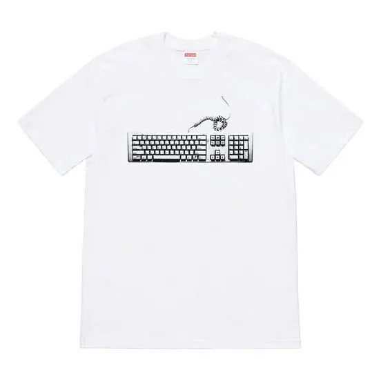 Supreme Ss19 Keyboard Tee - White