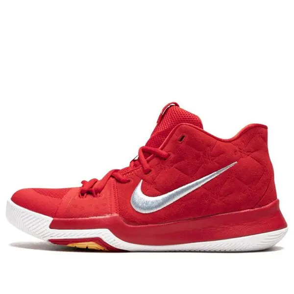 Nike Kyrie 3 High Top Sneakers - Red/gray