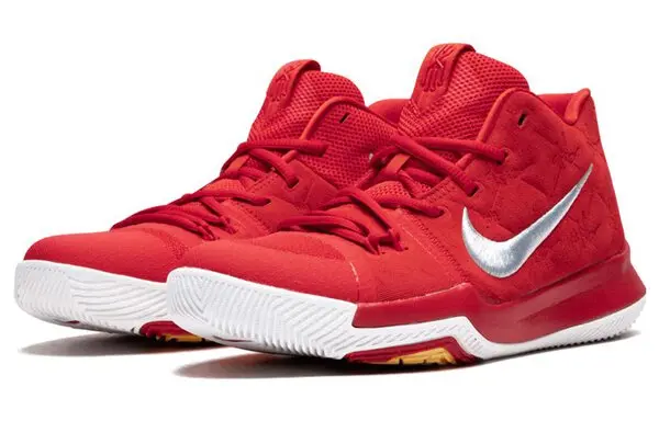 Nike Kyrie 3 High Top Sneakers - Red/gray