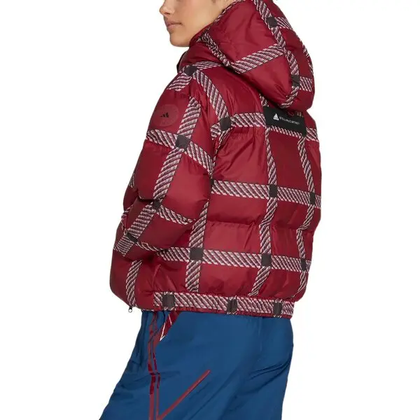 Adidas By Stella Mccartney Short Padded Printed Jacket - Red/white