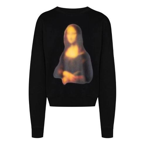 Off-White Mona Lisa Appliqué Sweatshirt - Black