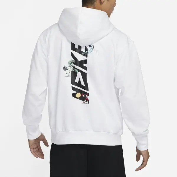 Nike Back Logo Sports Knit Hooded Zipper With Lacing Closure