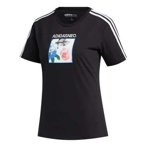 Adidas Neo Faves Sports Short Sleeve Tee - Black