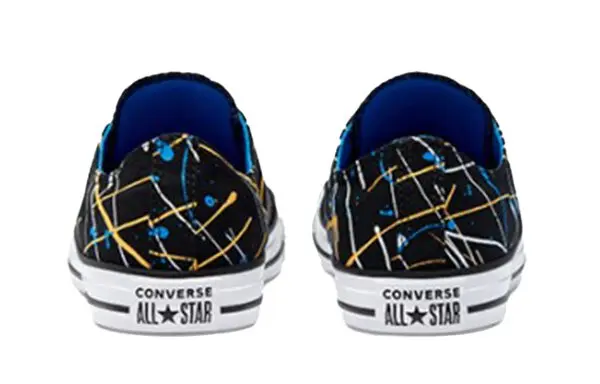 CONVERSE Chuck Taylor All Star "paint Splatter" Low Top Sneakers - Black/yellow