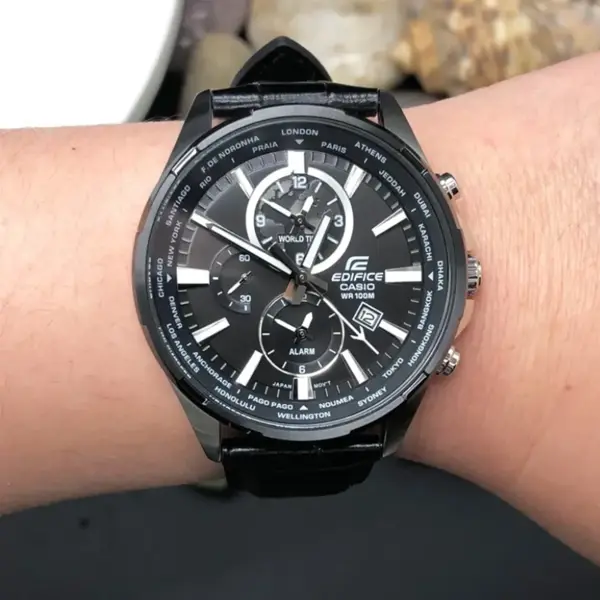 Casio Edifice Quartz Watch With Sapphire Crystal And Solar Power