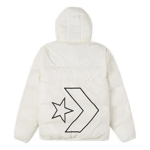 CONVERSE Hooded Down Jacket - White