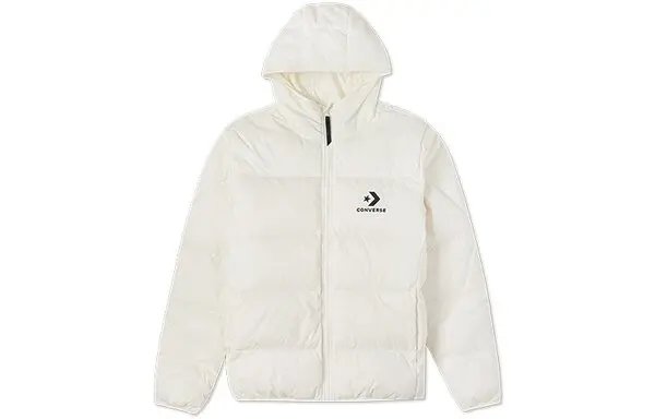 CONVERSE Hooded Down Jacket - White
