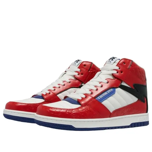 A BATHING APE Sta 88 Mid 'red White Blue