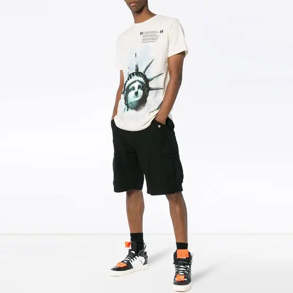 Off-White Ss19 Liberty Cotton Short Sleeve - White