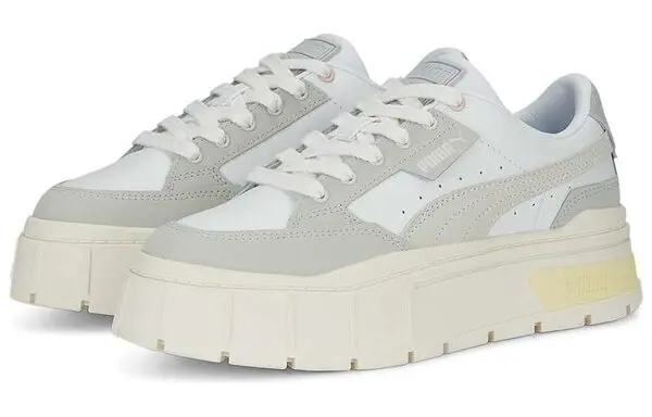 PUMA Mayze Stack Luxe Sneakers - White/nimbus Cloud