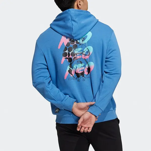 Adidas Neo Hoodie With Graffiti Logo Alphabet Printing