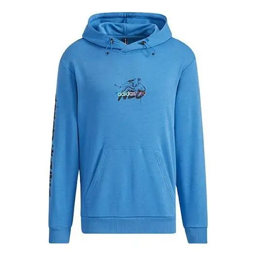 Adidas Neo Hoodie With Graffiti Logo Alphabet Printing - Multi-color