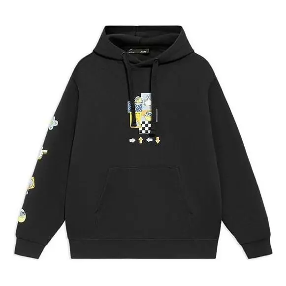 LI-NING Sports Living Series Cartoon Print Hoodie