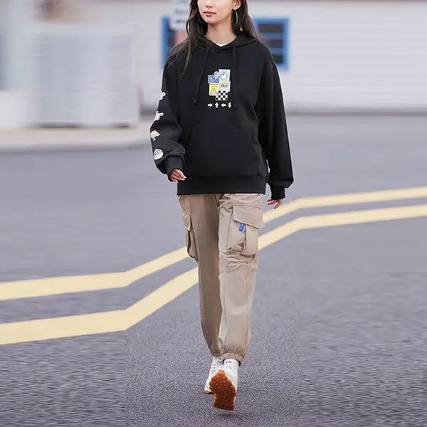 LI-NING Sports Living Series Cartoon Print Hoodie