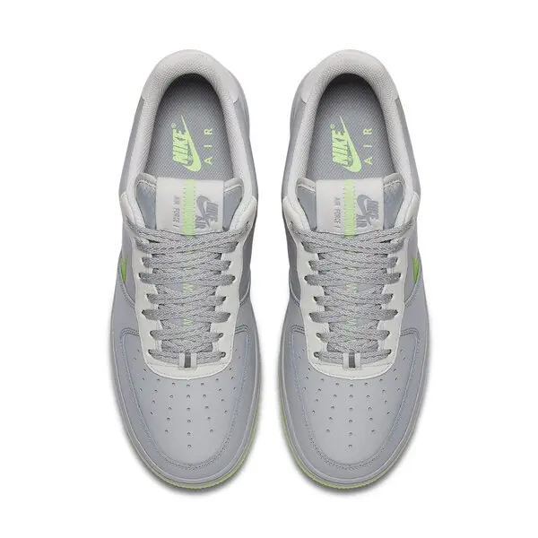 Nike Force 1 Low 'volt Swoosh' Sneakers - Grey/green