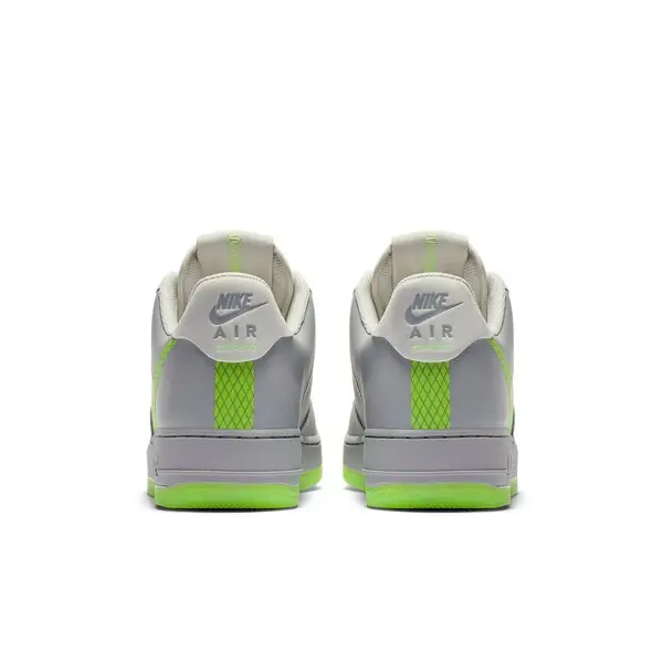 Nike Force 1 Low 'volt Swoosh' Sneakers - Grey/green