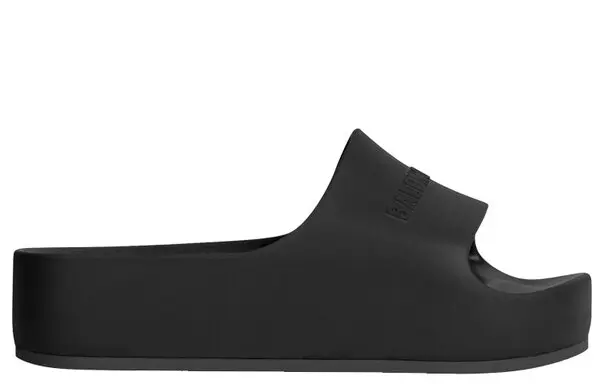Balenciaga Chunky Slides - Black