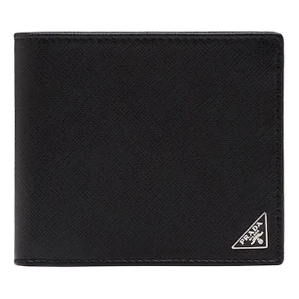 Prada Ss26 Saffiano Leather Wallet - Black