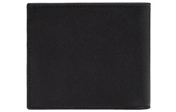 Prada Ss26 Saffiano Leather Wallet - Black