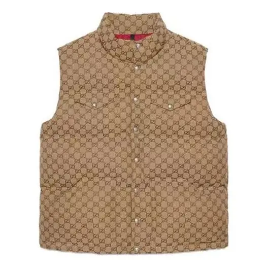 Gucci X The North Face Down Vest - Tan
