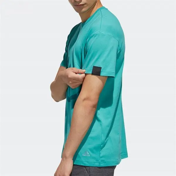 Adidas Sports Round Neck Short Sleeve 'teal