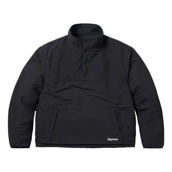 Supreme X Polartec Shearling Reversible Pullover - Black