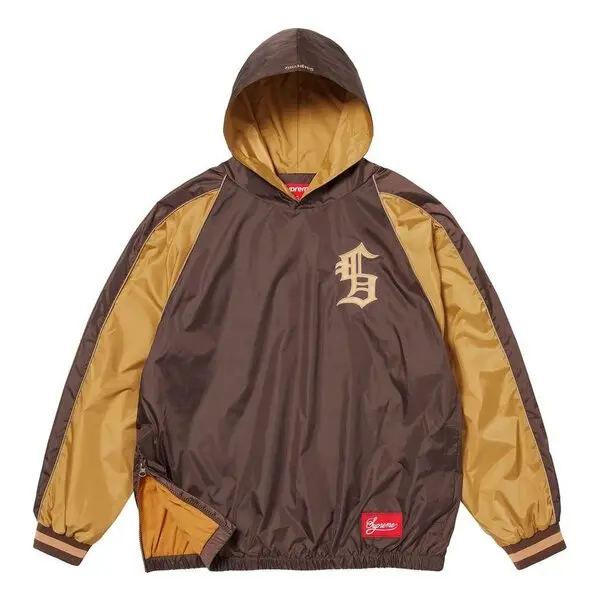 Supreme Hooded Warm Up Pullover 'brown Tan - Brown/tan