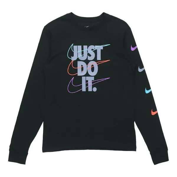 Nike Long Sleeve "just Do It" Graphic T-shirt
