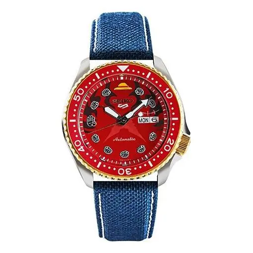 SEIKO 5 Sports One Piece Monkey D. Luffy Automatic Watch - Red/blue