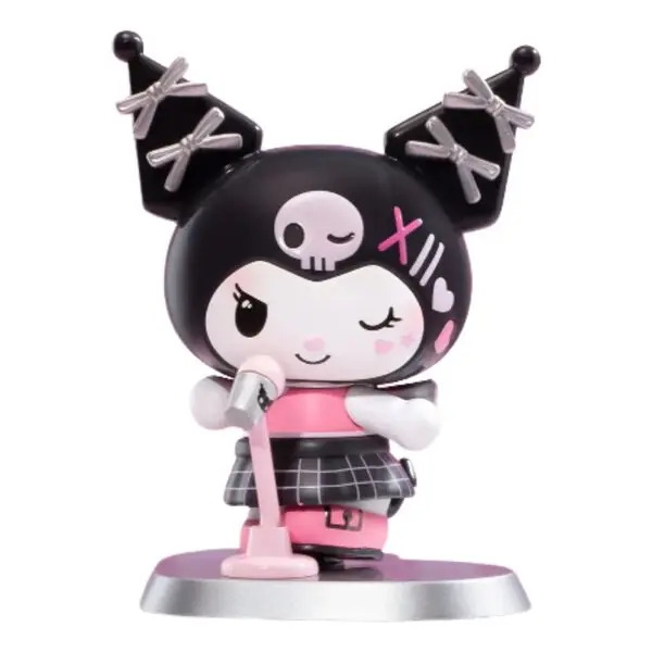 POP MART Hello Kitty And Friends Pink Party Series Kuromi Figure - Multi-color