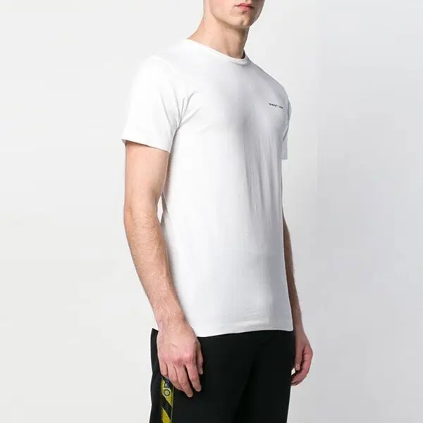 Off-White Chest Alphabet Logo Slim Fit Short Sleeve