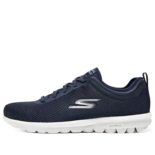 Sketchers Go Walk Classic Lace Up Athletic Sneakers - Navy