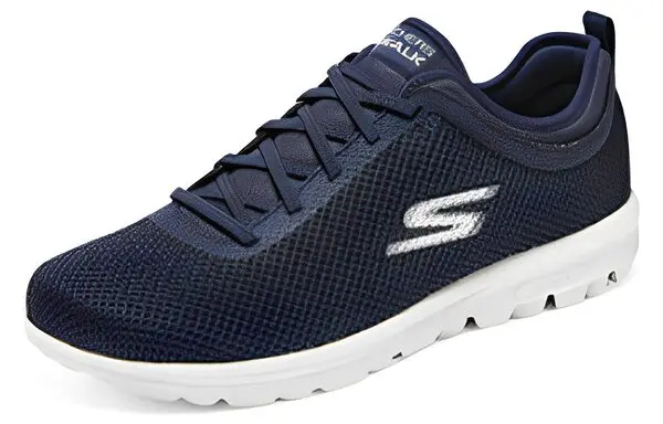 Sketchers Go Walk Classic Lace Up Athletic Sneakers - Navy