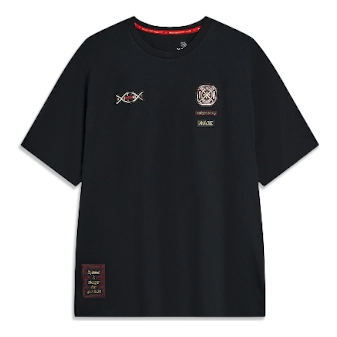 LI-NING Way Of Wade Hall Of Fame 2023 T-shirt 1 'black - Black/red
