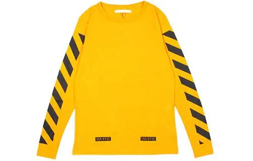 Off-White Ow 13" Alphabet Stripe Long Sleeve T-shirt
