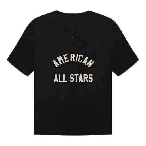 Fear Of God The-seventh-collection All Star Henley Tee - Black