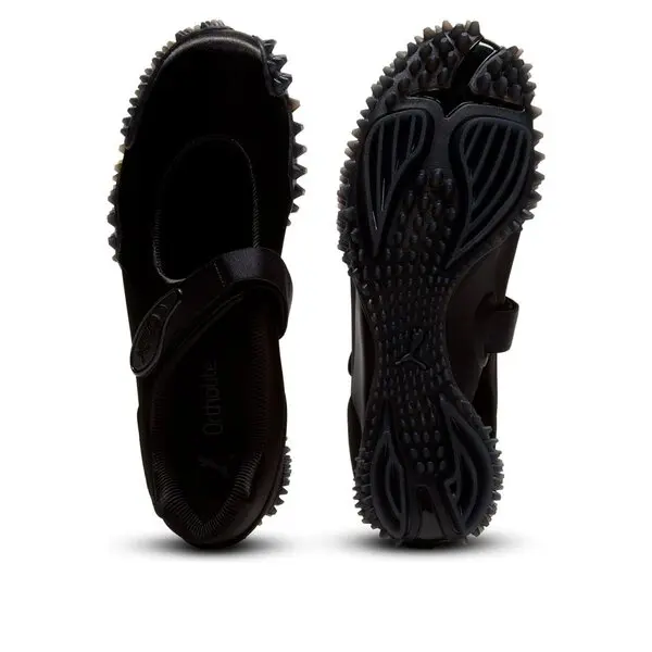 PUMA Mostro Fey Satin Mary Jane Sneakers - Black