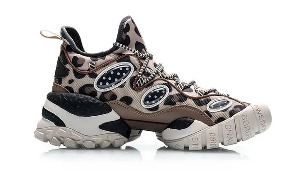 LI-NING Countflow Monster Eye Mid-top Sneakers - Black/white