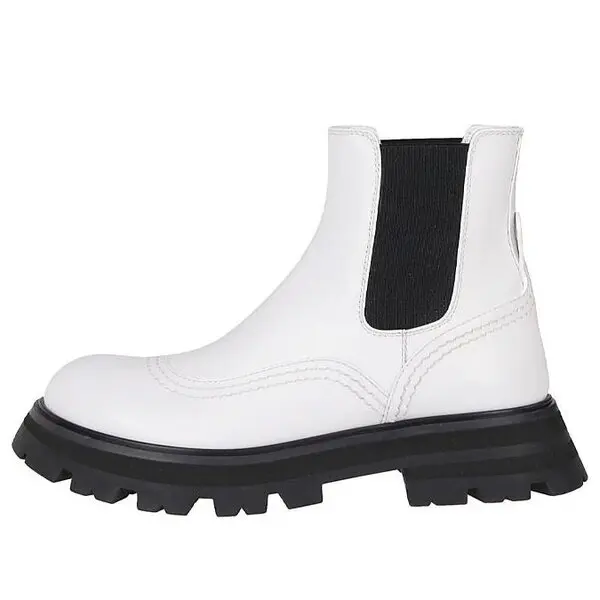 Alexander McQueen Chelsea Boots - White/black